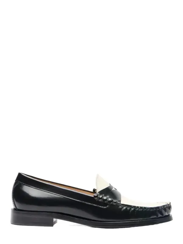STUART WEITZMAN Leather Loafers - Black