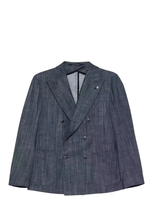 Tagliatore Denim Blazer - Blue