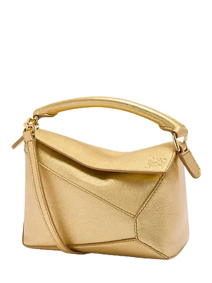 Loewe Puzzle Edge Mini Cross-body Bag - Gold
