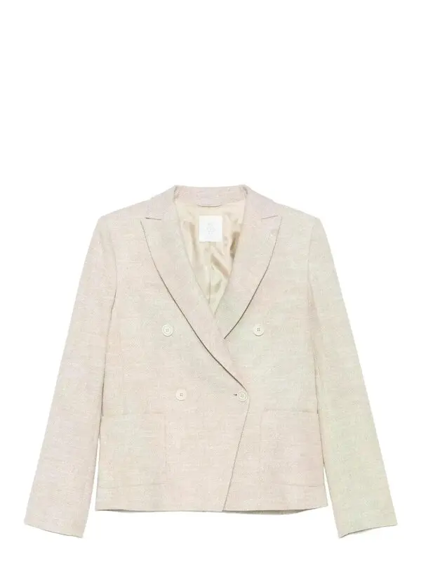 Eleventy Metallic-threading Blazer - Neutrals