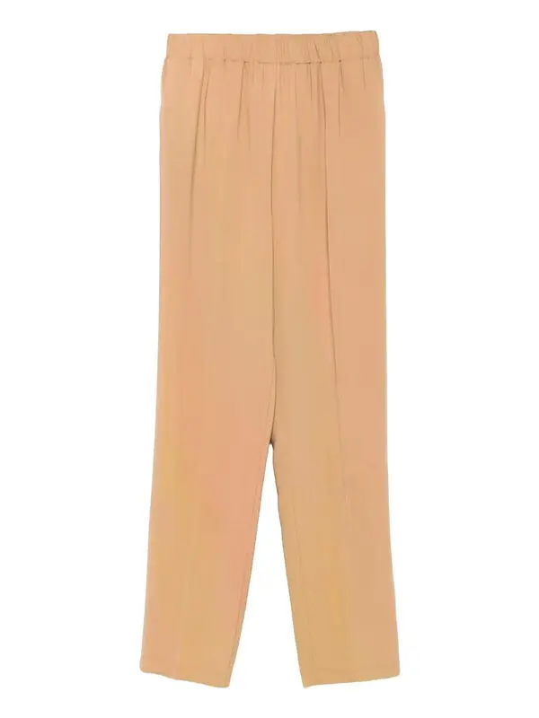 FORTE_FORTE Cady Crepe Trousers - Brown