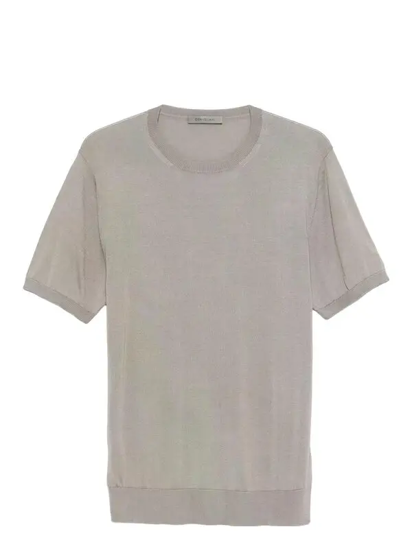 Corneliani Silk T-shirt - Grey