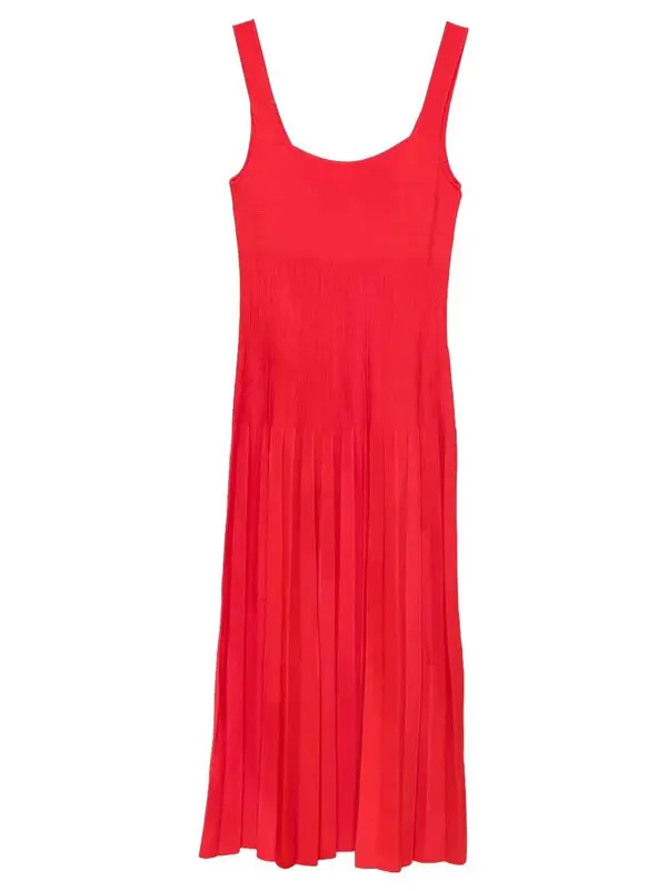 Staud Ellison Midi Dress - Red
