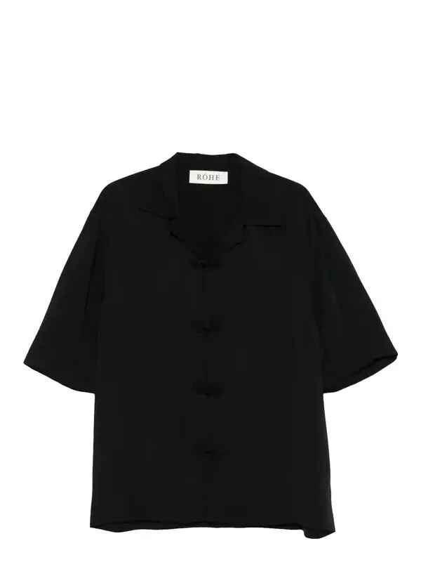 RÓHE Appliqué-detail Shirt - Black