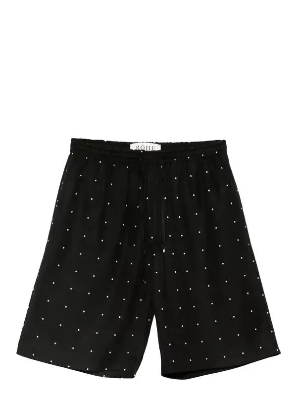 RÓHE Polka-dot Shorts - Black