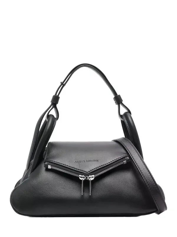 Amina Muaddi Small Gemini Tote Bag - Black