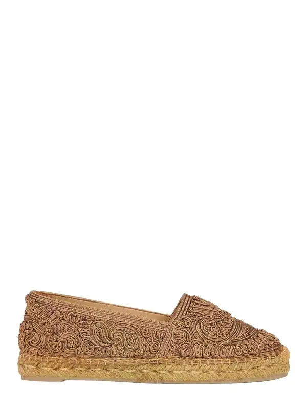 Etro Paisley Embroidered Espadrilles - Neutrals