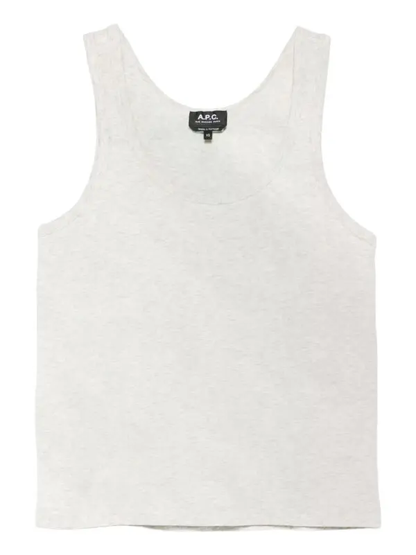 A.p.c. Label Tank Top - Grey