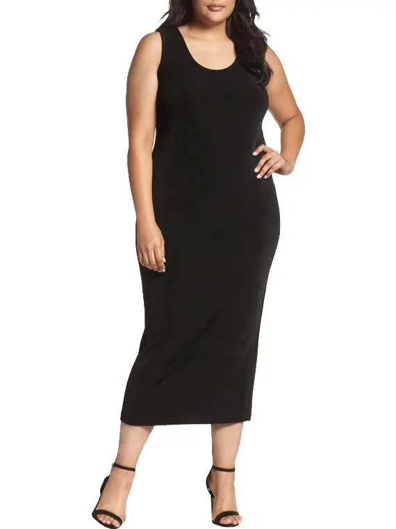 Vikki Vi Sleeveless Maxi Tank Dress - Black