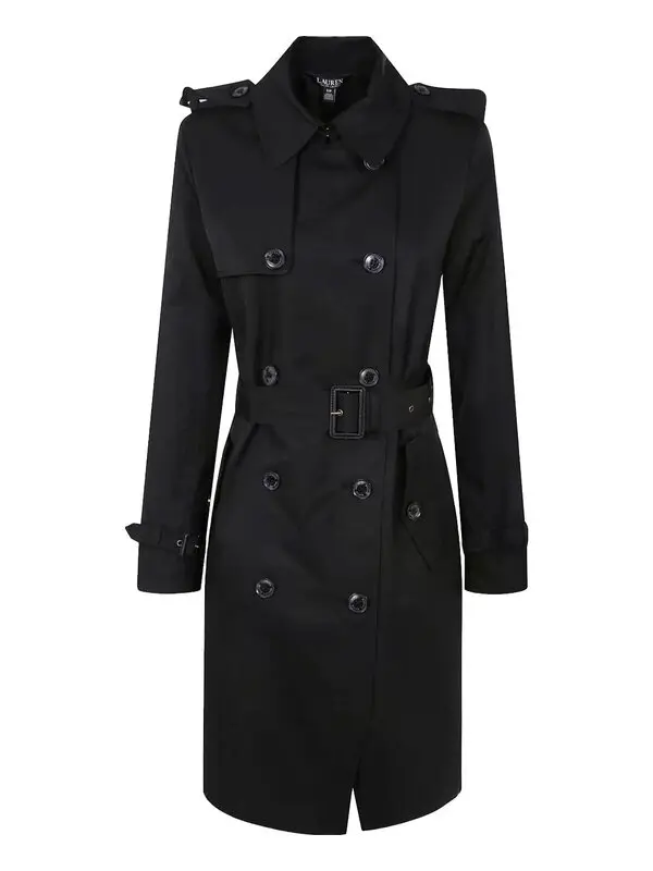 Ralph Lauren Double-breasted Coat - Black