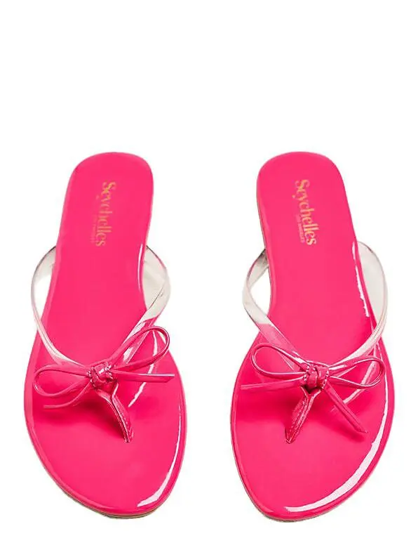 Seychelles Wishlist Thong Sandals - Clear/fuchsia