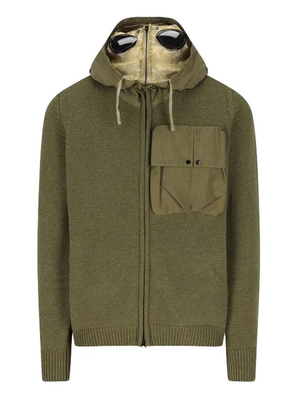 C.P. COMPANY Wool Hooded Jacket - Capers