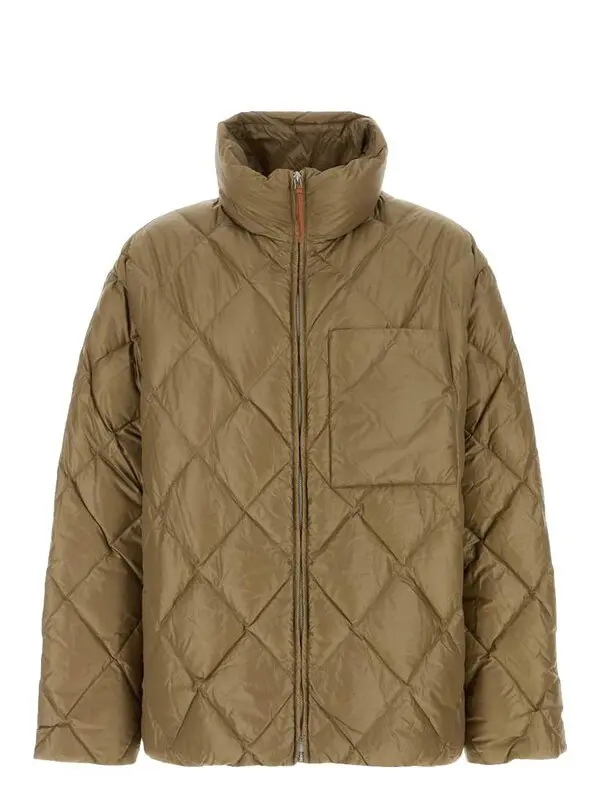 JIL SANDER Quilted Down Jacket - Green