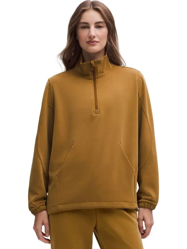 Lululemon Softstreme Half-zip - Melrose Tan