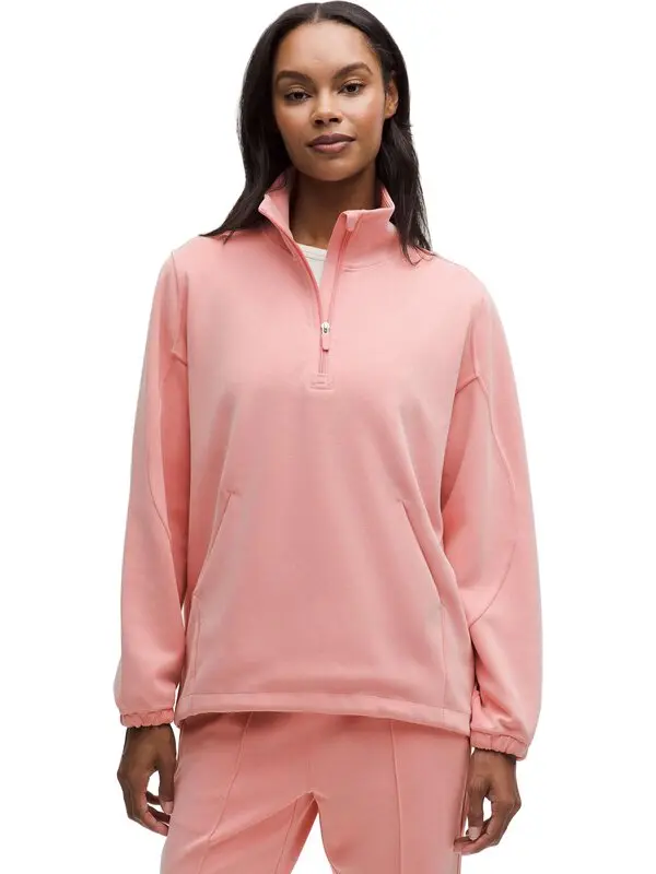Lululemon Softstreme Half-zip - Tea Rose