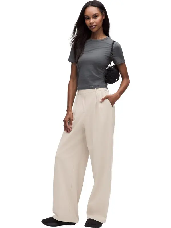 Lululemon Daydrift High-rise Wide-leg Trousers - Sand Dollar