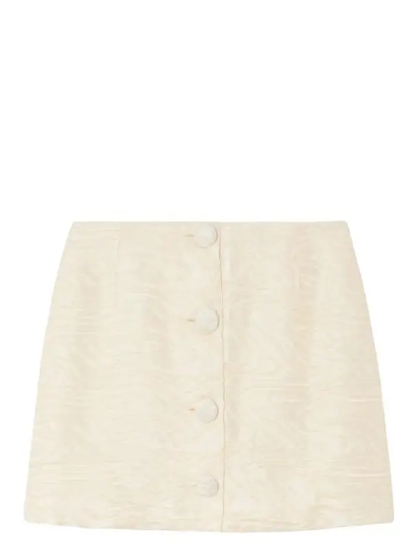 DESTREE Lucio Fil Coupé Mini Skirt - Ivory
