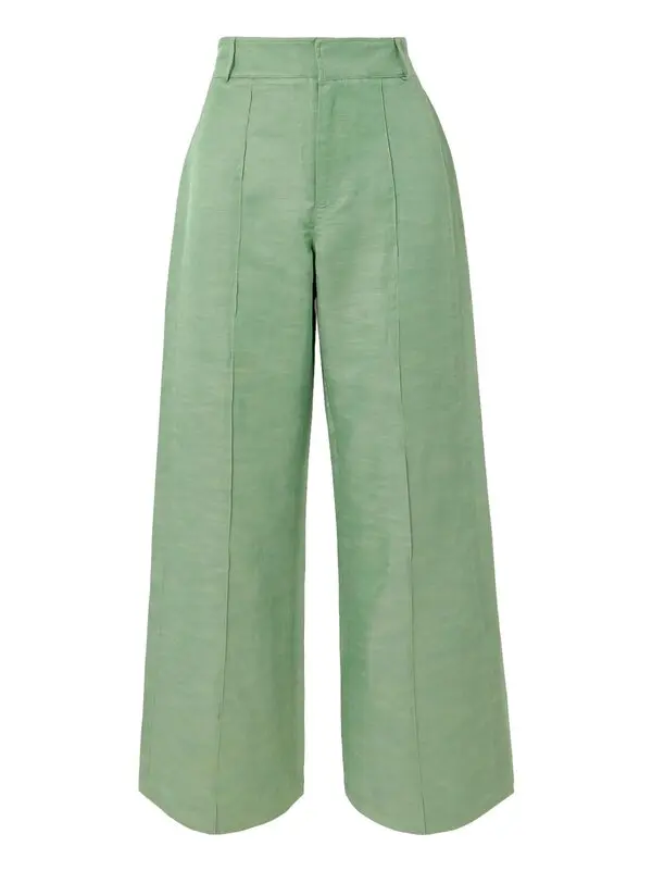 DESTREE Yoshitomo Wide-leg Pants - Green