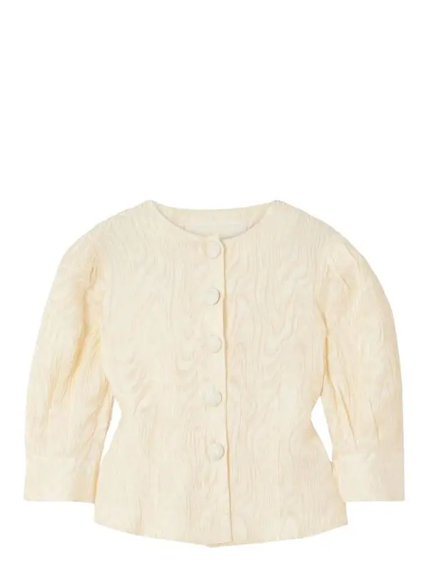 DESTREE Jasper Fil Coupé Jacket - Ivory