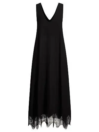 Alpha Studio Maxi Flared Dress - Black