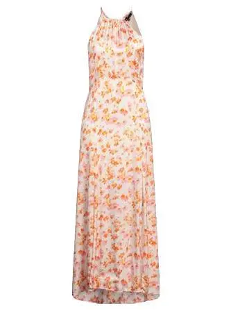 Maje Maxi Flared Floral-print Dress - Pink