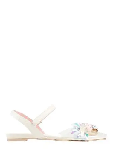 RAS Pebbled-leather Ankle Strap Sandals - Transparent