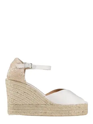 CastaÑer Textile Fiber Espadrille Sandals - Off White