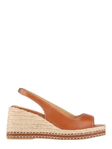 CastaÑer Leather Espadrille Sandals - Brown