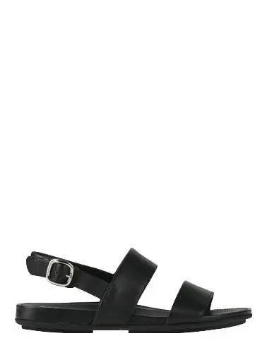 Fitflop Leather Ankle Strap Sandals - Black