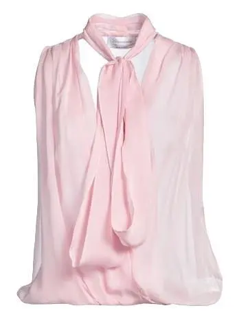 Blumarine Silk Bow Blouse - Pink