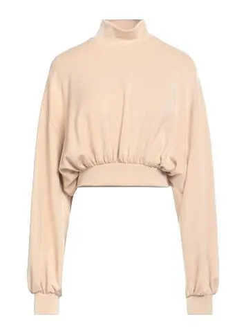 HINNOMINATE Long Sleeve Turtleneck Sweatshirt - Beige