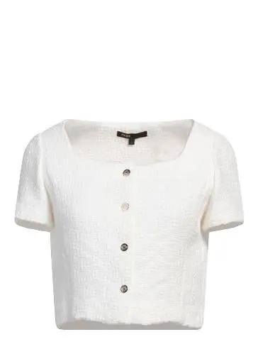 Maje Tweed Shirt - White
