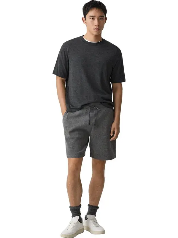 Theory Sweat Short - Medium Grey