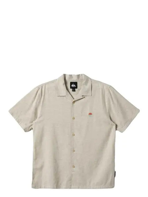 Quiksilver Flecky Island Camp Shirt - Silver Birch