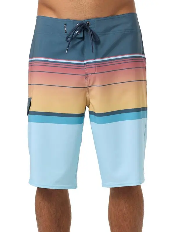 O'Neill Lennox Stripe Board Shorts - Dark Slate