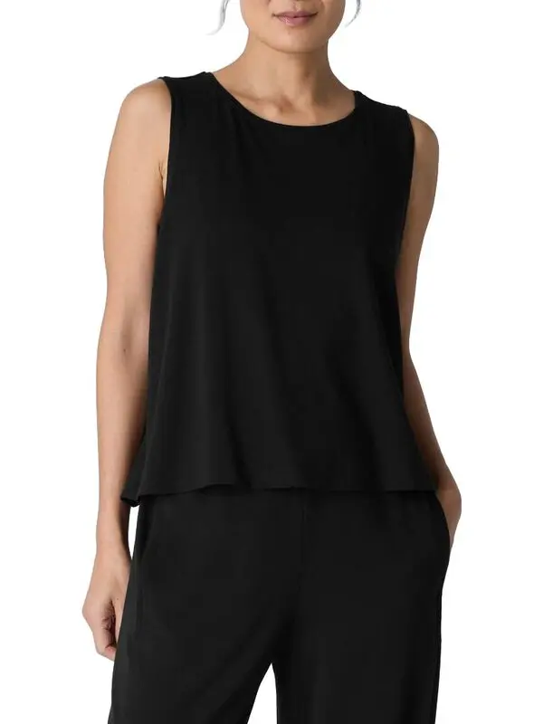 Eileen Fisher Jersey Tank - Black