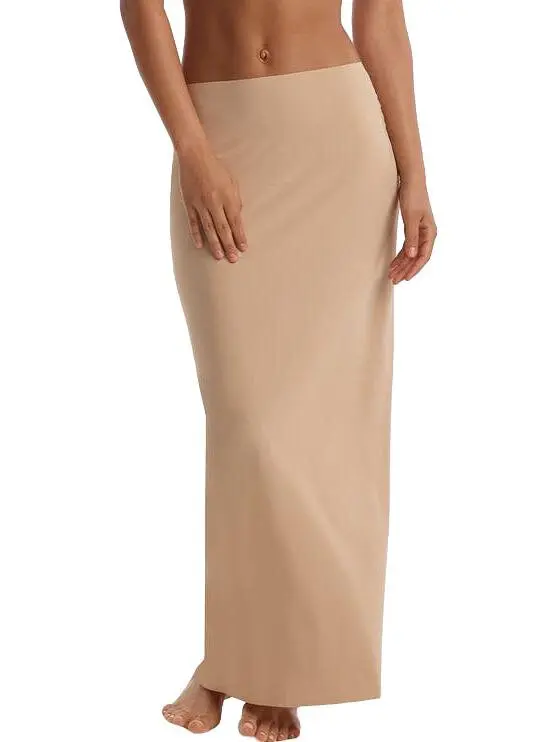 Commando Classic Maxi Slip Skirt - Beige
