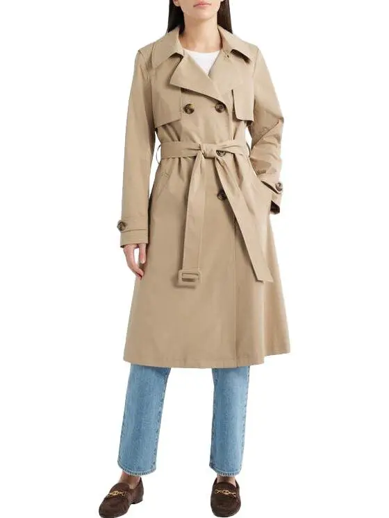 Sam Edelman Double-breasted Trench Coat - Sand