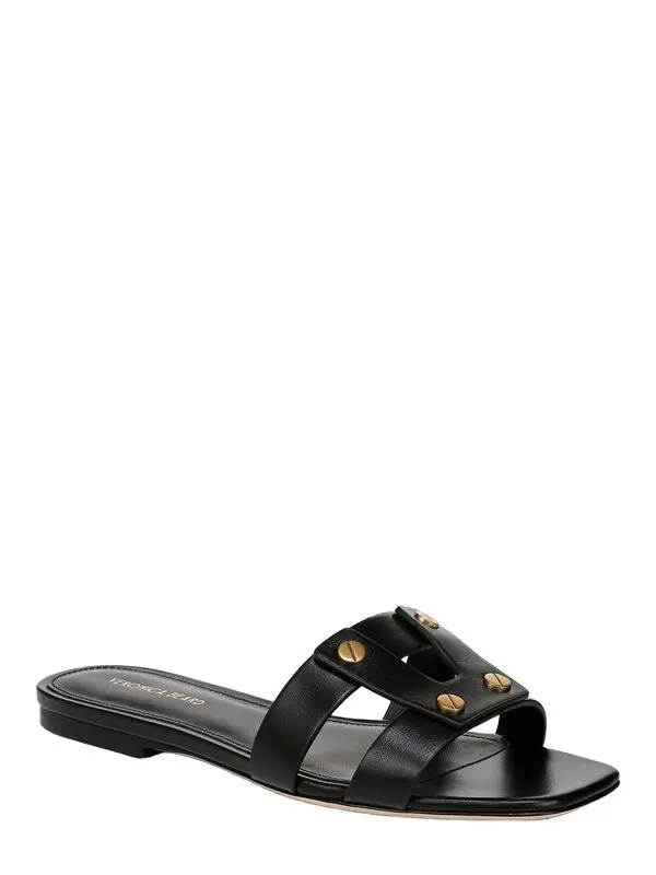 Veronica Beard Via Slide Sandal - Black