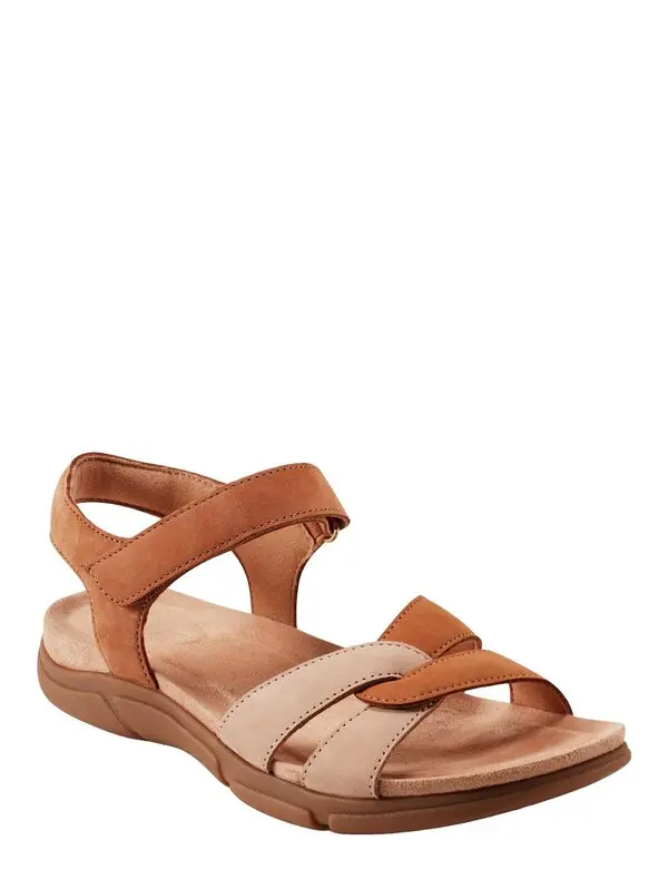 Easy Spirit Marian Ankle Strap Sandals - Medium Brown