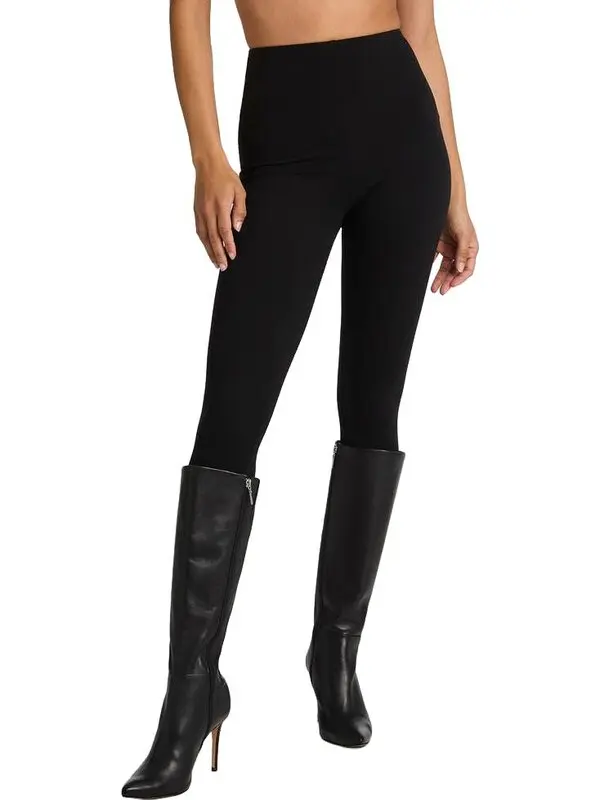Commando Stretch Cotton Leggings - Black