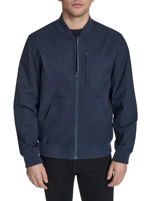 LEVI'S Oxford Water Resistant Bomber Jacket - Navy