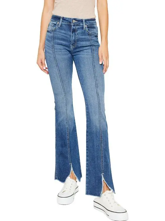KANCAN Citrine High-rise Bootcut Jeans - Medium Wash
