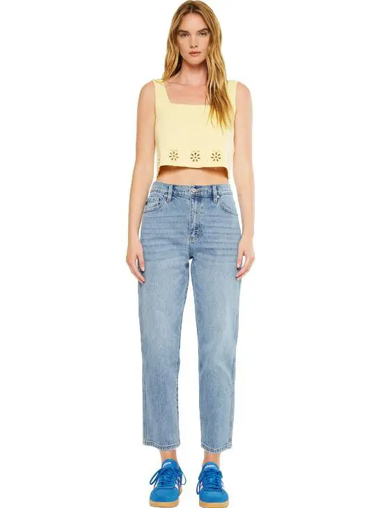 KANCAN Gabby High Rise Slouch Fit Jeans - Medium Wash