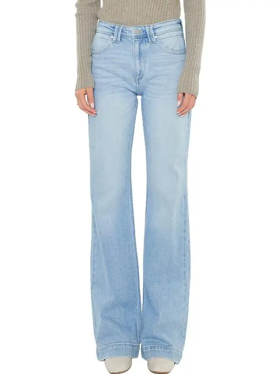 KANCAN Juliany High Rise Flare Jeans - Light Wash
