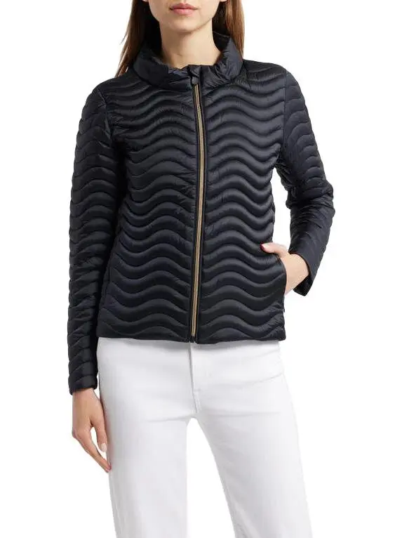 SAVE THE DUCK Pearl Water Repellent Quilted Jacket - Black