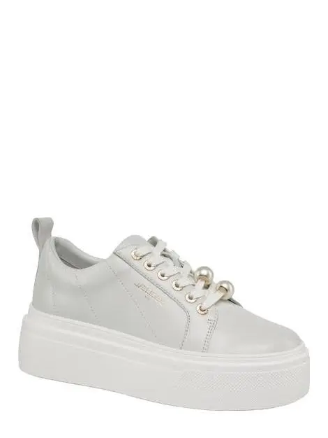 J/SLIDES NYC Aria Leather Sneakers - White