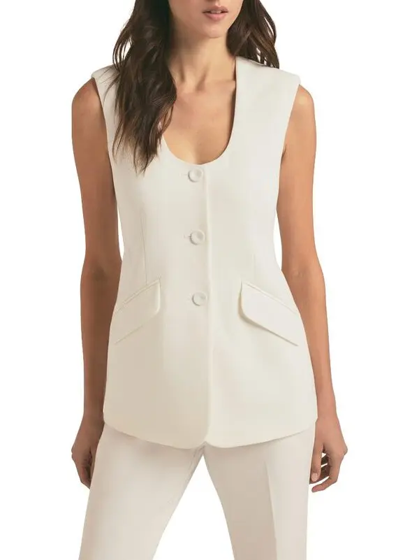 FAVORITE DAUGHTER The Diana Vest - Ivory