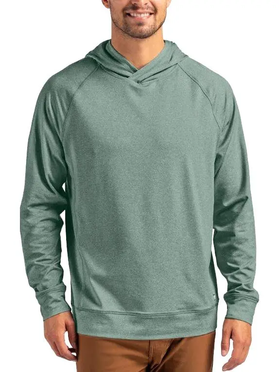 Cutter & Buck Adapt Heather Hooded Pullover - Hunter Heather