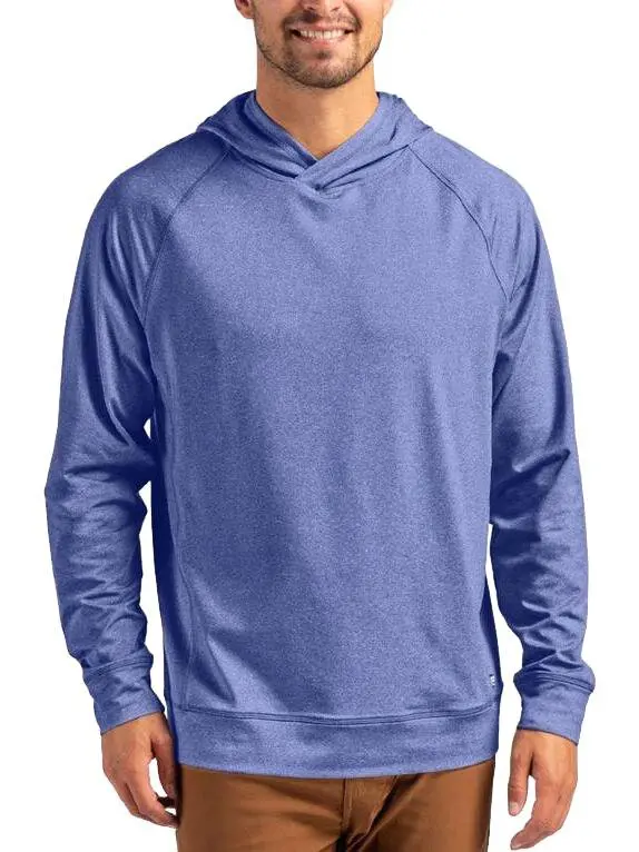 Cutter & Buck Adapt Heather Hooded Pullover - Tour Blue Heather